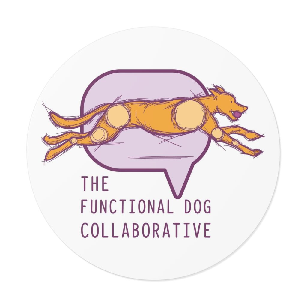 FDC Dog Logo Full Color with Text - Round Vinyl Stickers - Functional ...